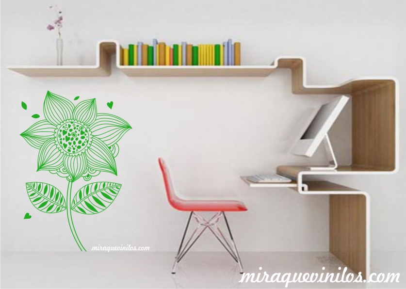 Vinilos decorativos Flor 26