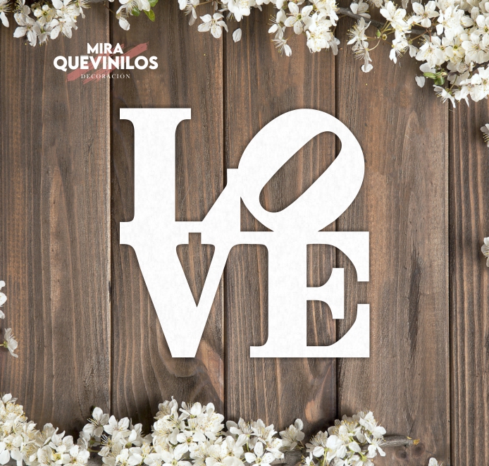 Vinilos decorativos Letras Love